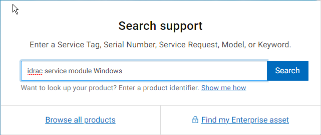 iDRAC Service Module from Windows