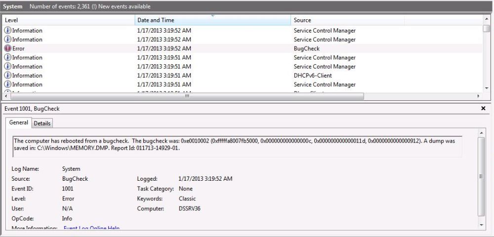Blue Screen of Death (BSOD) error may happen after imaging a DSSRV with ...
