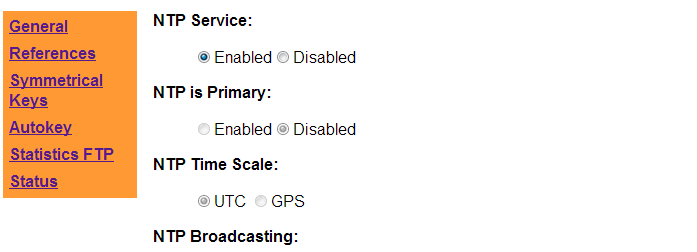 Syncing a SM5200 to a Spectracom NTP server