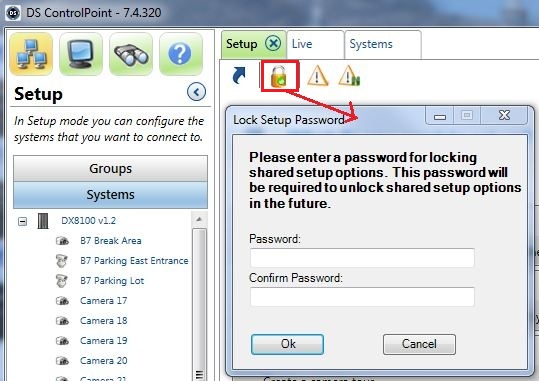 Lock / Unlock access to Setup in DS ControlPoint.