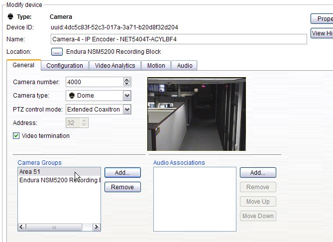 How to create a camera group in the WS5000 software