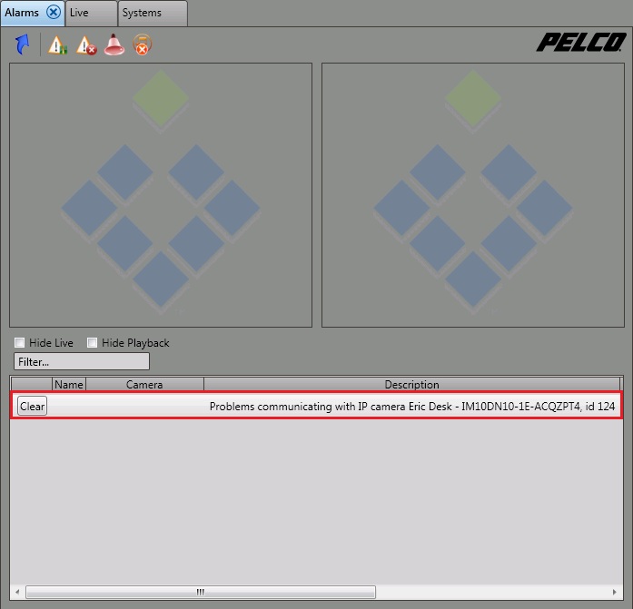 DS ControlPoint alarm popup is enabled but DSSI (Digital Sentry System ...