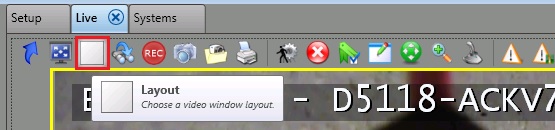 DS ControlPoint missing the layout option/icon in Live view.