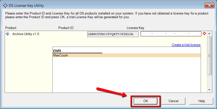 Does the Archive Utility include a trial software license