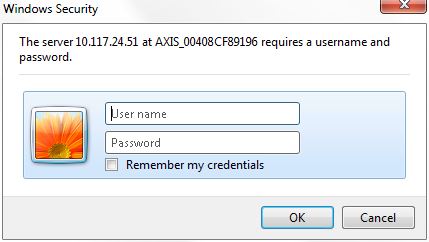 Configure Motion detection in Axis IP camera web interface