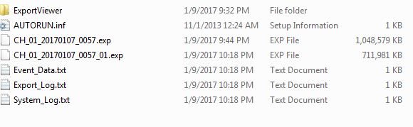 Invalid export time range" message appear when exporting from a DX45\46 ...