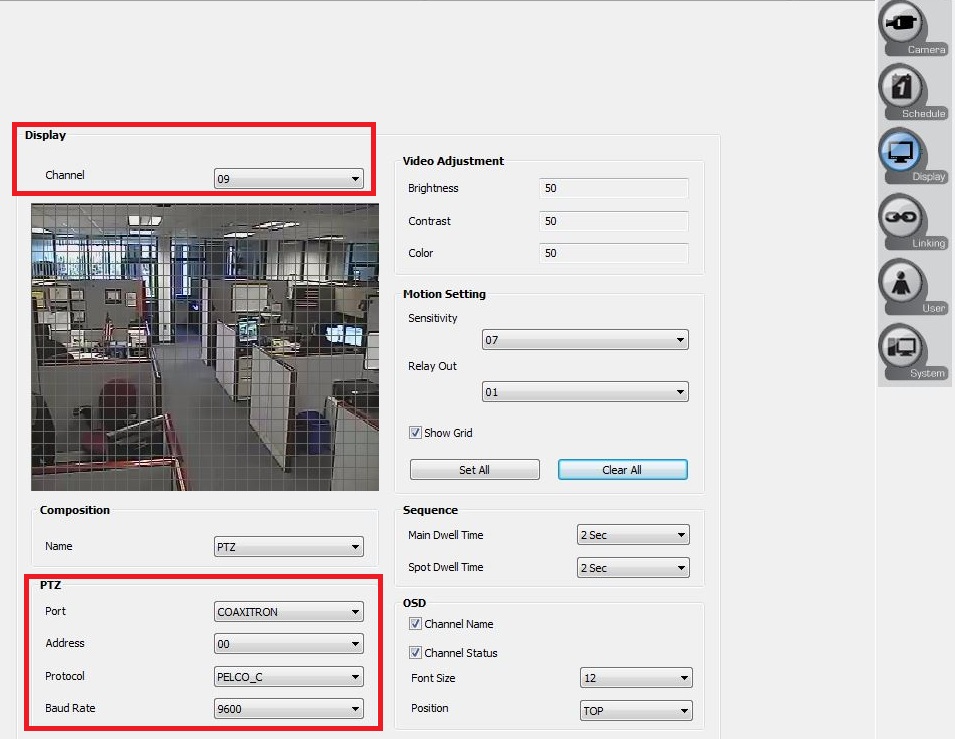 How to configure PTZ control using the DX Series Client connected to a ...