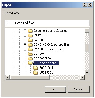 How do I save an image using the DX Series Client
