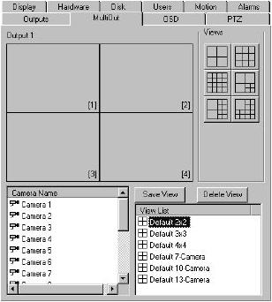 How do I change the multi display on a the AUX monitor output of the ...