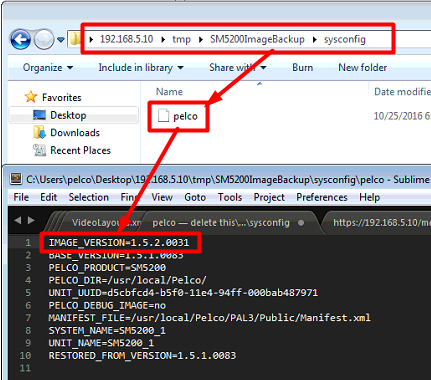 How to identify the version of an SM5200 backup file
