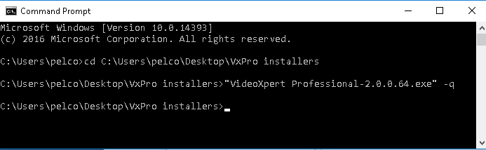 VxPro: 2.0 fails to install on windows Server 2012/2016
