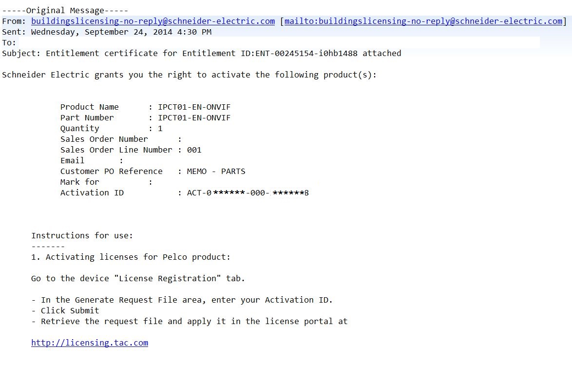 How to activate the ONVIF license on the IPCT01 for use with 3rd party ...