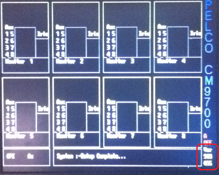 How to check the software version running on the CM97xx-CC1 Matrix.