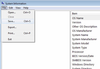 How to create a Windows System Information report (Msinfo32.exe)