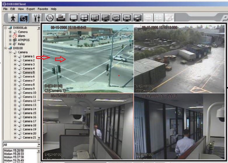 How do you search for video on the DX8000/DX8100?