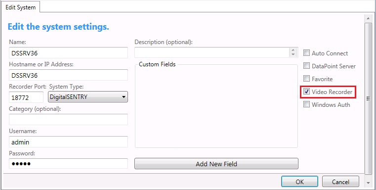 DS ControlPoint connects to a Digital Sentry recorder but is missing ...
