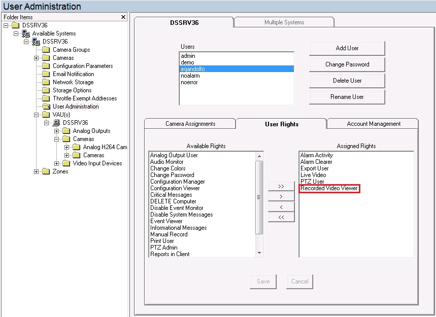 DS ControlPoint Alarms and Search tabs do not show video playback but ...