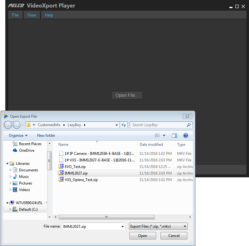 VxPro: How to export and playback video files with or without ...