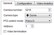 PTZ Protocol setup for NET5400T encoders.