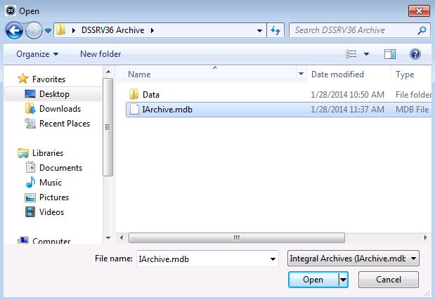 Installation and operation of the DS Archive Utility