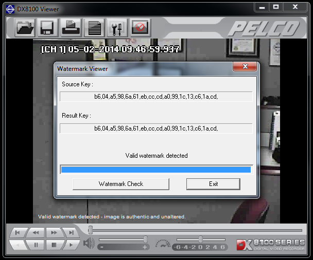 Which DX8000/DX8100 Series Video Recorder export video formats contain ...