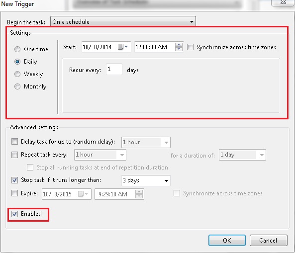 Configure a Windows service to restart on a schedule using Task Scheduler