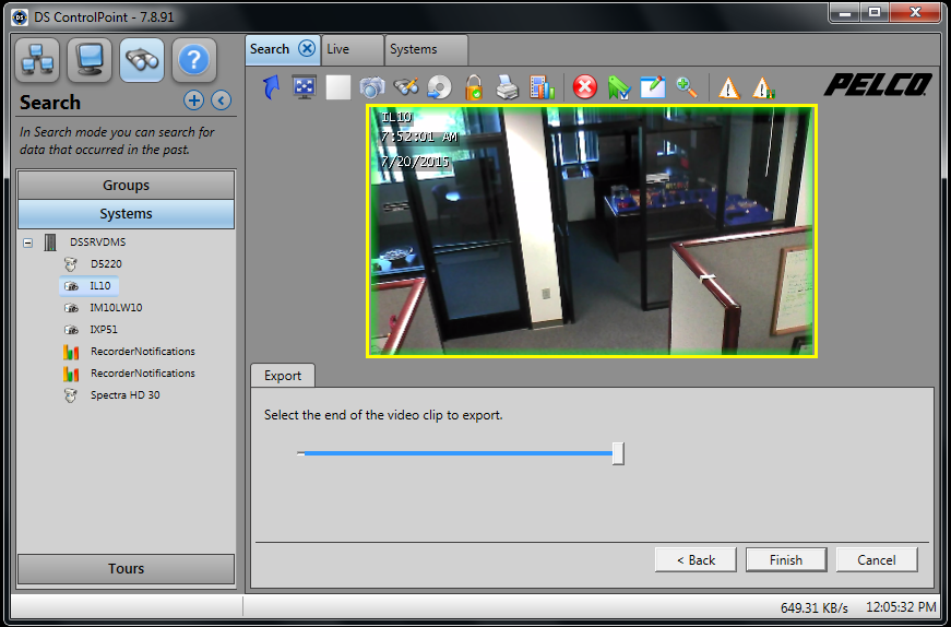 How to export video or an image using DS ControlPoint?