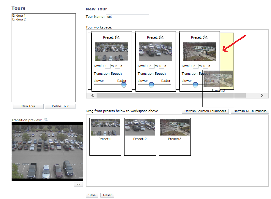 How to run and configure a preset tour configured on a Spectra HD/Pro ...