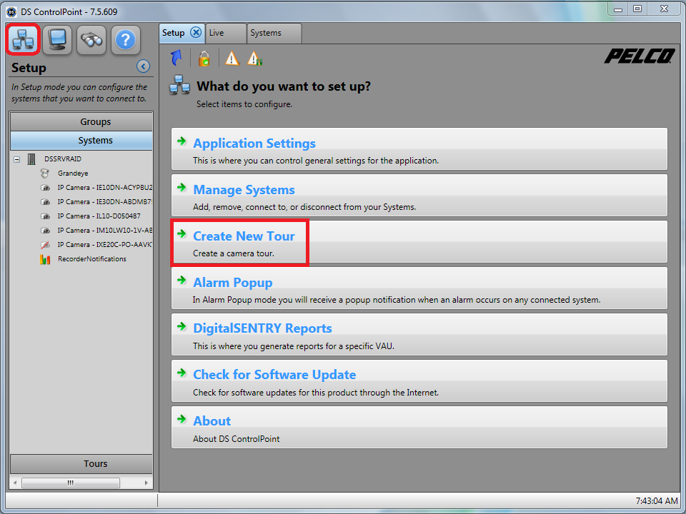 How to create a tour in DS ControlPoint?
