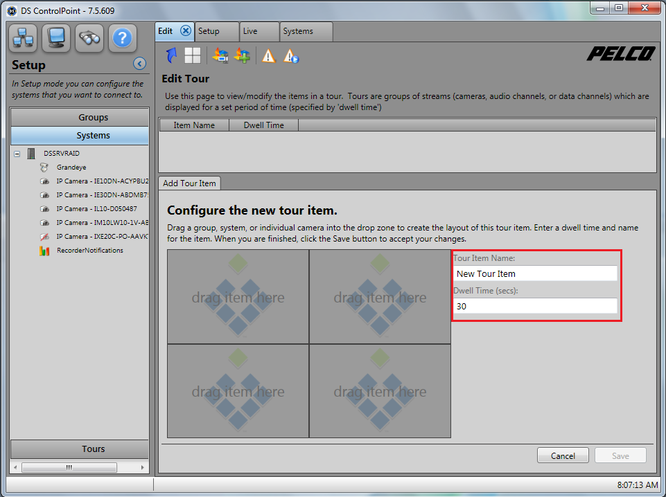 How to create a tour in DS ControlPoint?