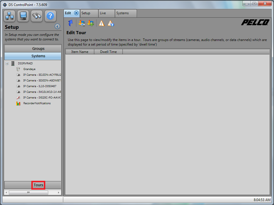 How to create a tour in DS ControlPoint?