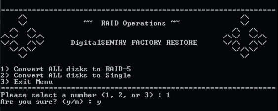 The Digital Sentry SRV Network Video Recorder (DSSRV) will not boot ...