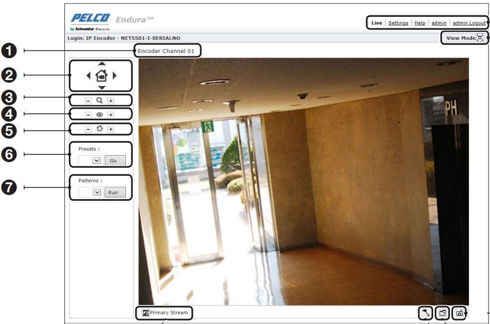 How to control a PTZ connected to a NET5500 Series