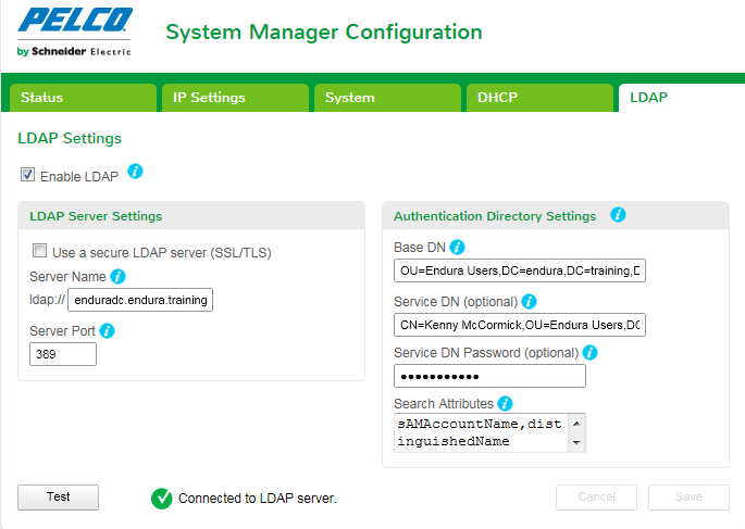 How to setup LDAP from the SM5200 web interface.