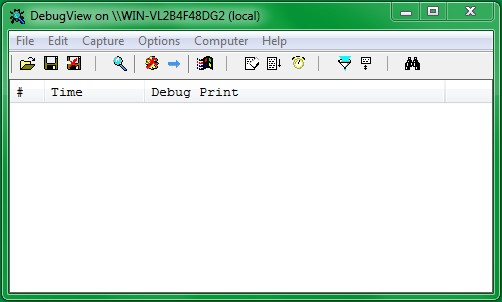 How to install and use Sysinternals DebugView to create a log file