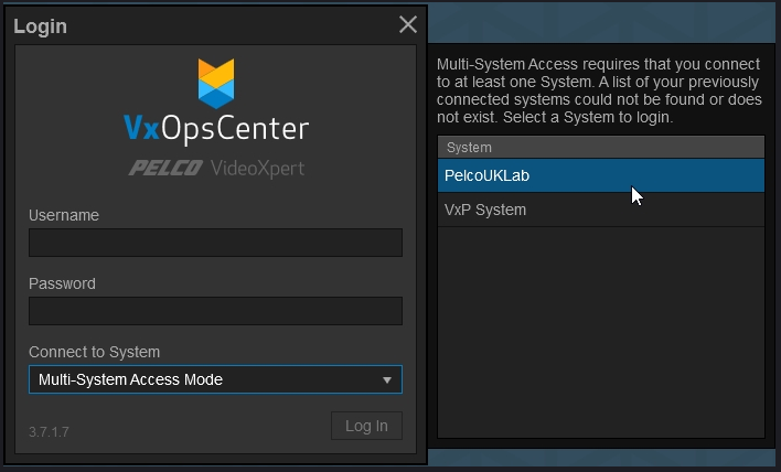 VideoXpert v3.6.X: How to configure VxOpsCenter Multi-System Access ...
