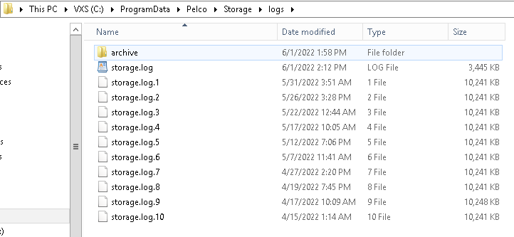 How to Pull Logs from Video Expert Storage Server