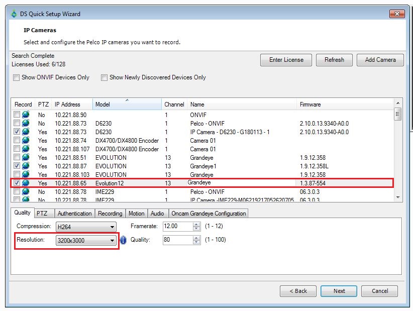 How to add and configure an Oncam Grandeye EVO-05 / EVO-12 to a Digital Sentry system