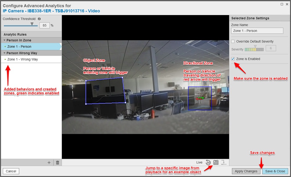 How to enable Pelco Advanced Analytics Suite (DNN) on supported Pelco ...