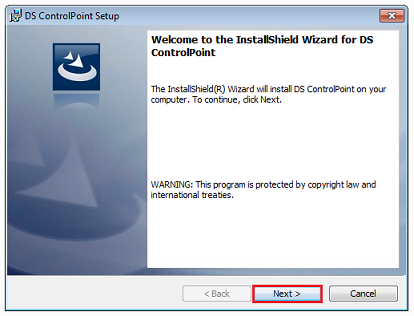 How to install the DS ControlPoint client software.