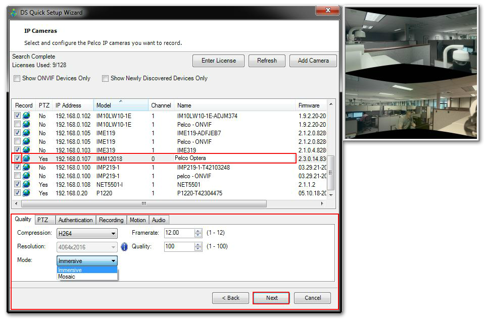 How to add and configure an IMM12 Optera IP camera to a Digital Sentry ...