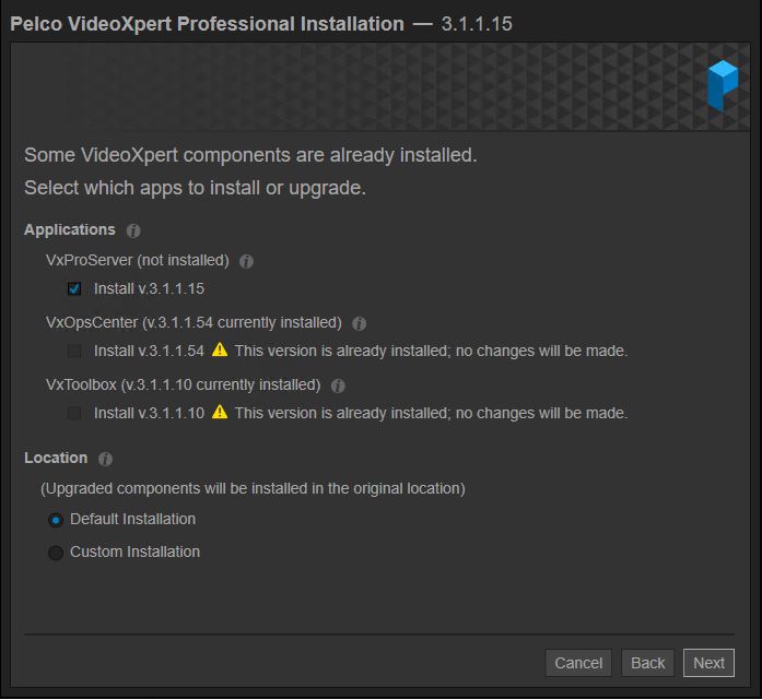 VxPro: How to change the exports directory after installation.