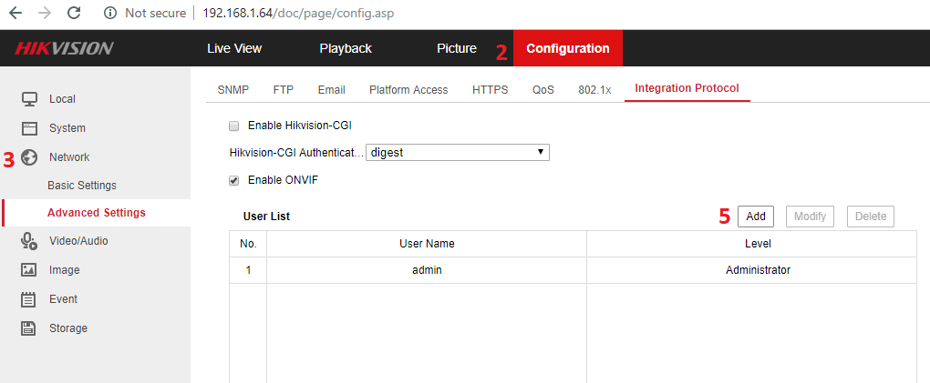 VideoXpert Hikvision camera does not authenticate with VxToolbox