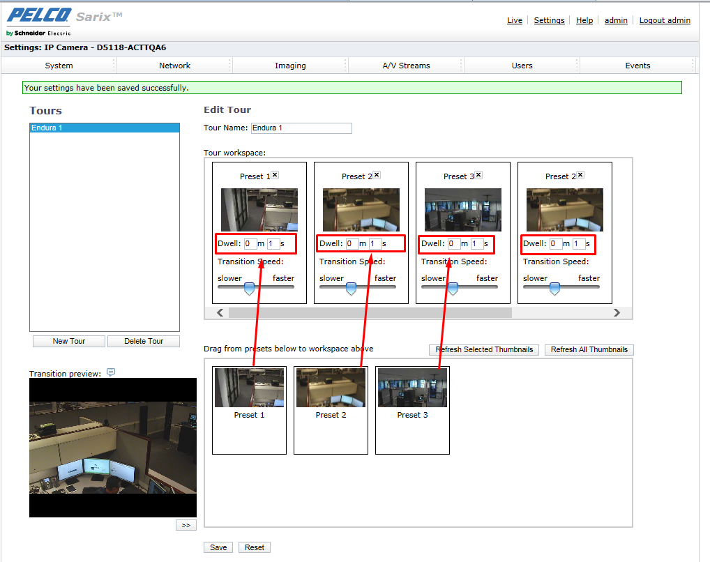 How to create and execute a Preset Tour for Spectra HD or Pro using an ...