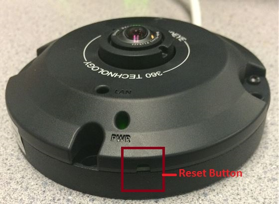 How to factory default a Oncam EVO Grandeye IP camera.