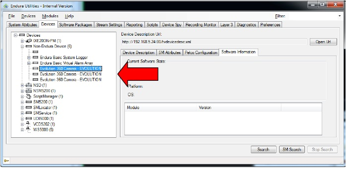 How do I find The EVO Series Oncam Grandeye Cameras on my network?