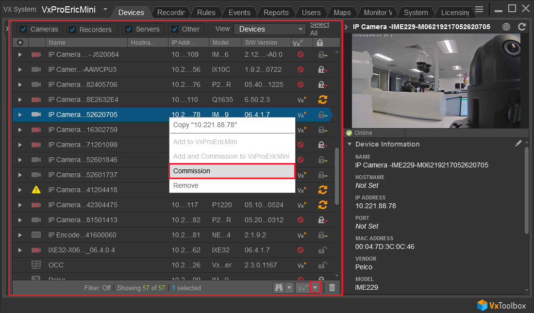 VxPro: Enable TLS with Pelco Cameras