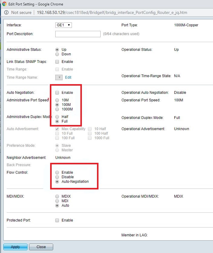 Sarix Ti2 intermittent connectivy on Cisco SG300