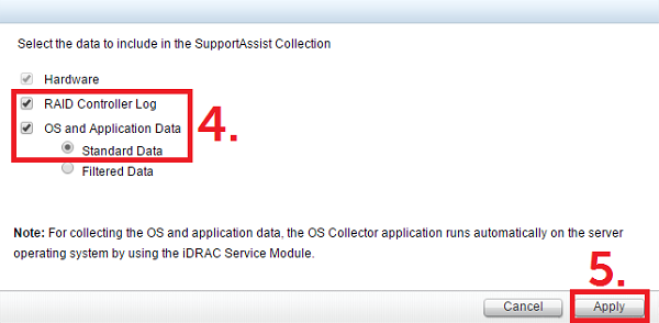 Dell Gathering Log Files (TSR) from iDRAC