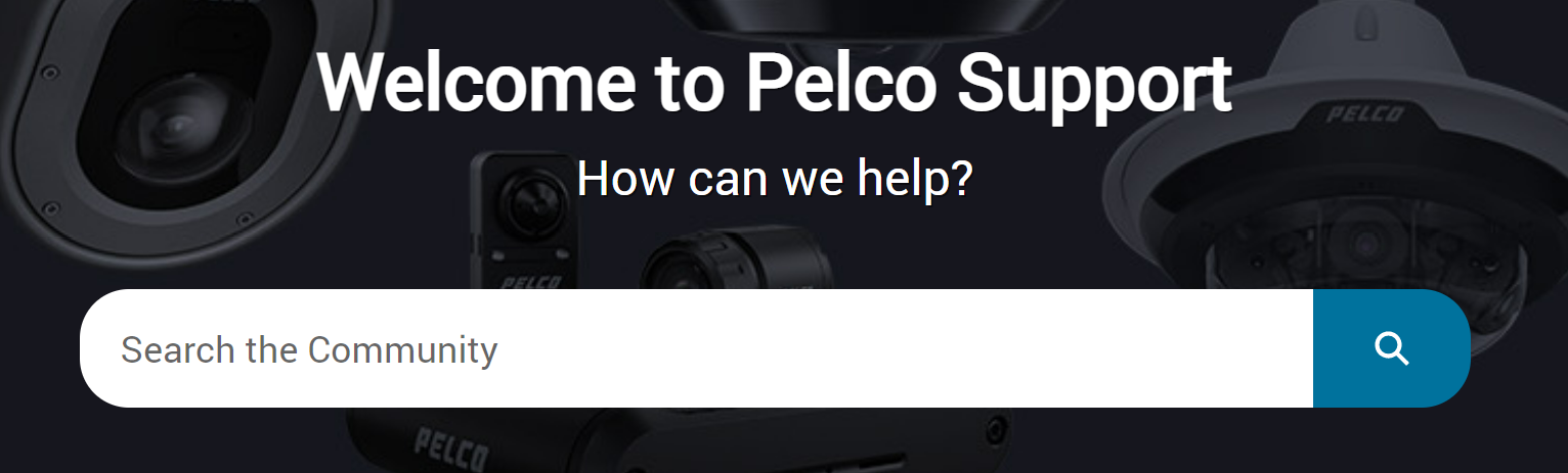 Perform a Search in the Pelco Support Community